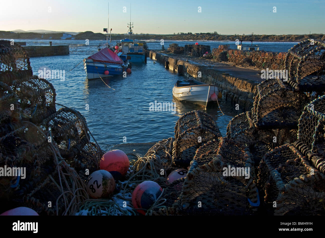Beadnell harbour, northumberland England Stock Photo - Alamy