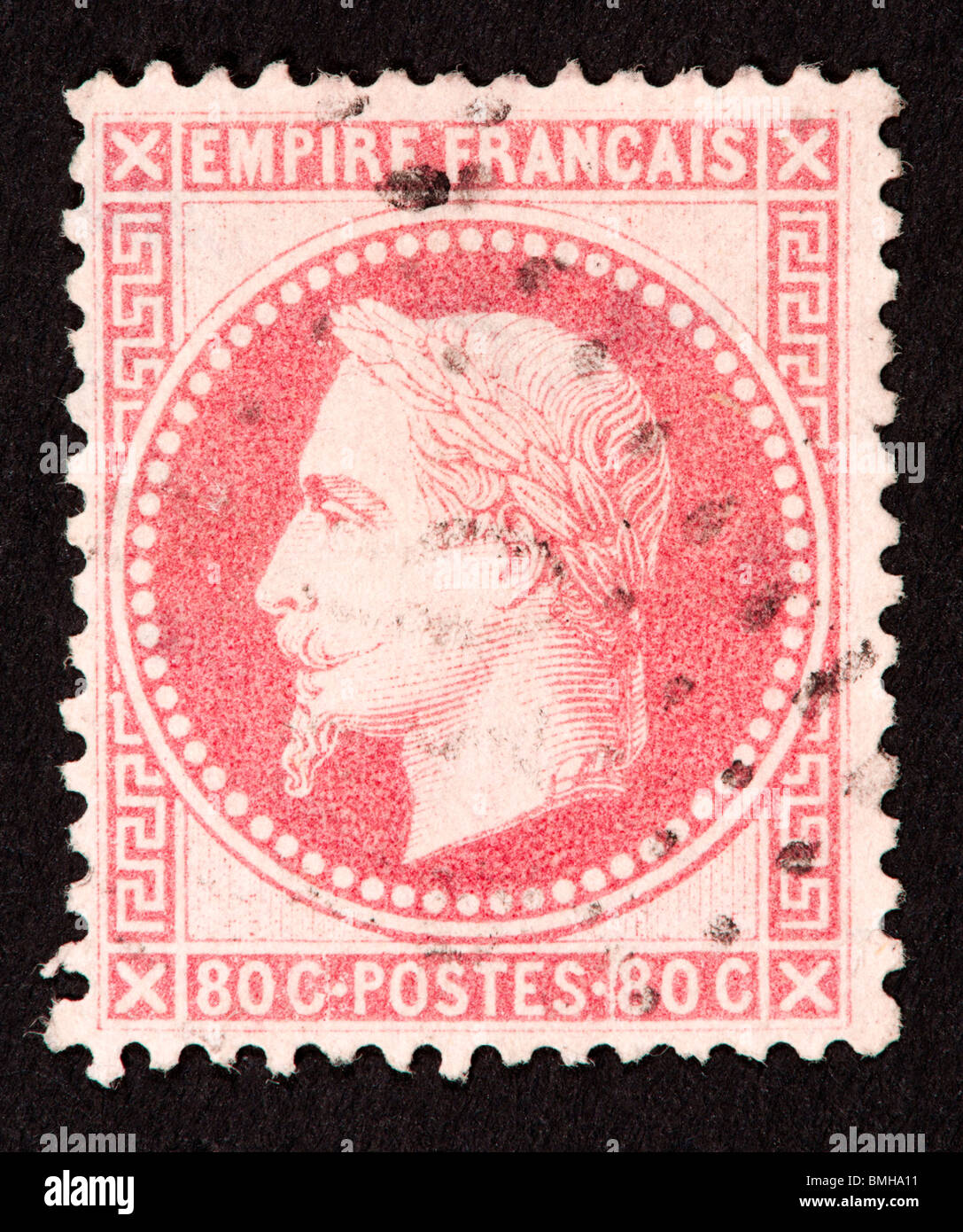 Postage stamp from France depicting Napolean III Stock Photo - Alamy