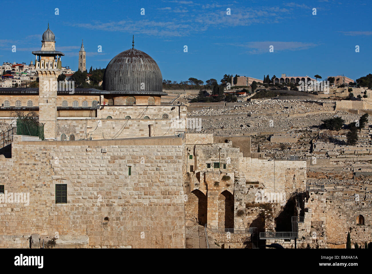 Israel,Jerusalem,El Aksa Mosque,Old City Wall Stock Photo - Alamy