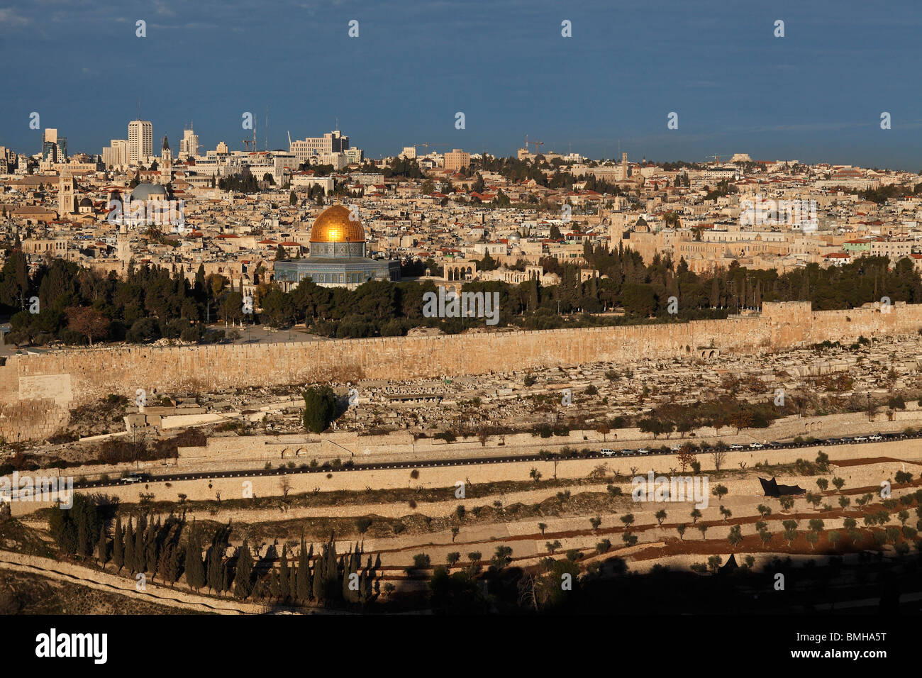 Israel,Jerusalem,Eastern Wall of the Temple Mount,Dome of the Rock,Old ...