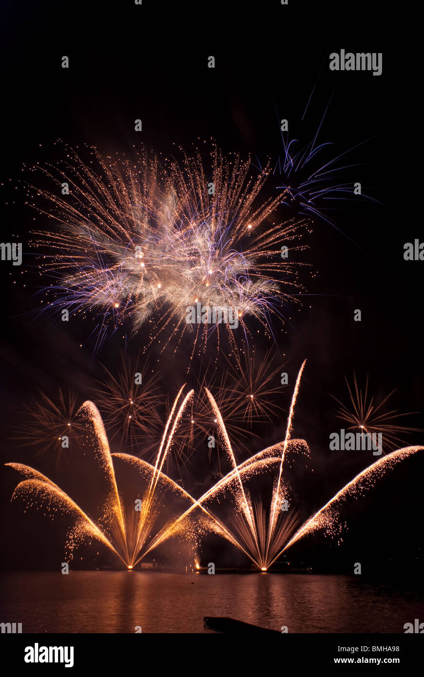 Firework Display, Ignis Brunensis, Czech Republic Stock Photo - Alamy