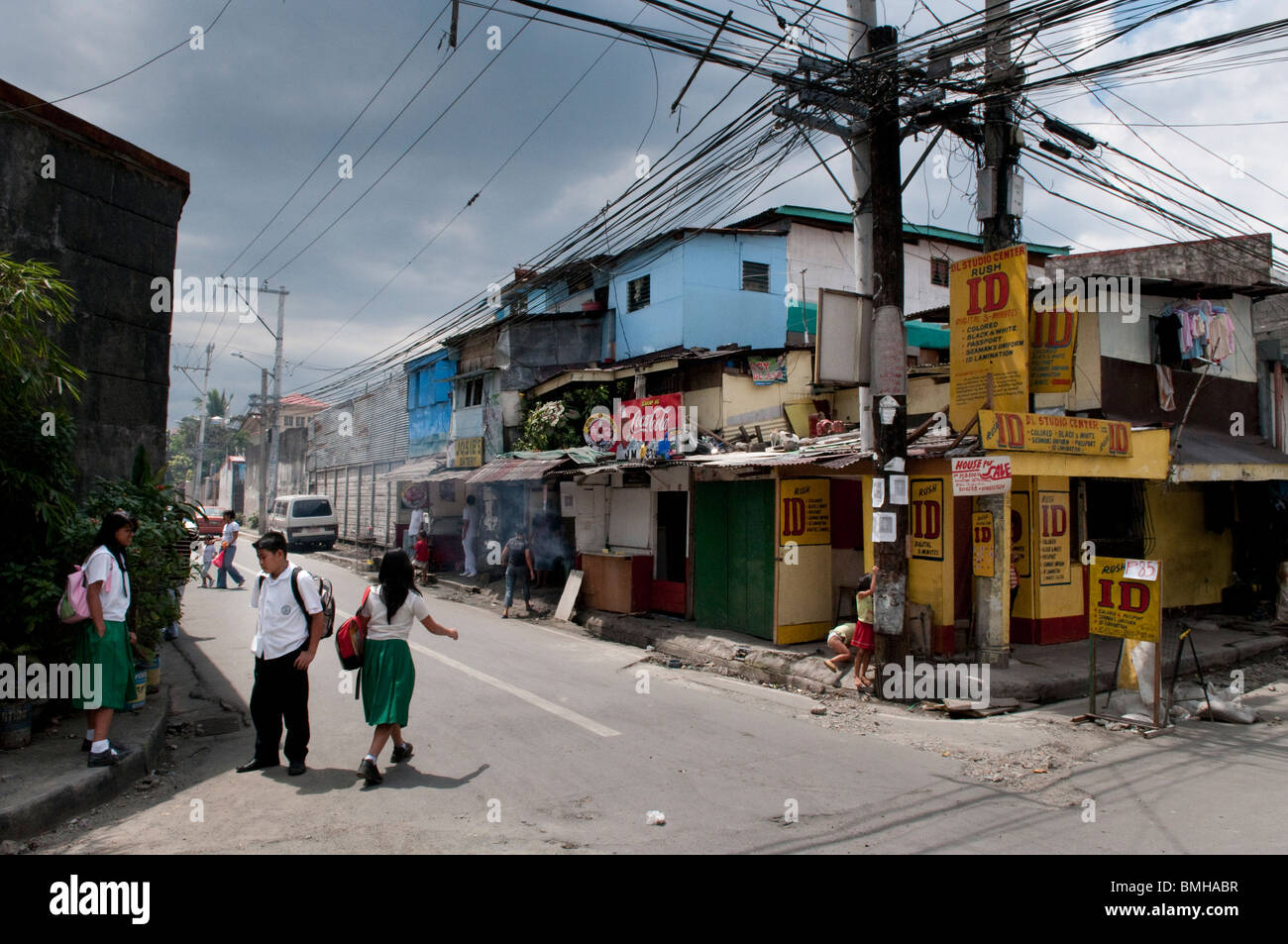Philippines, Manila,Street scene in Intramuros the oldest district of ...