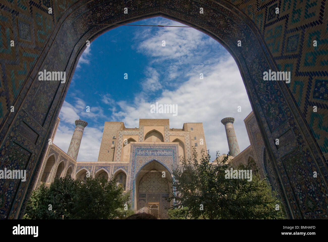 Mosque at the Registan, Samarkand, Uzbekistan Stock Photo - Alamy