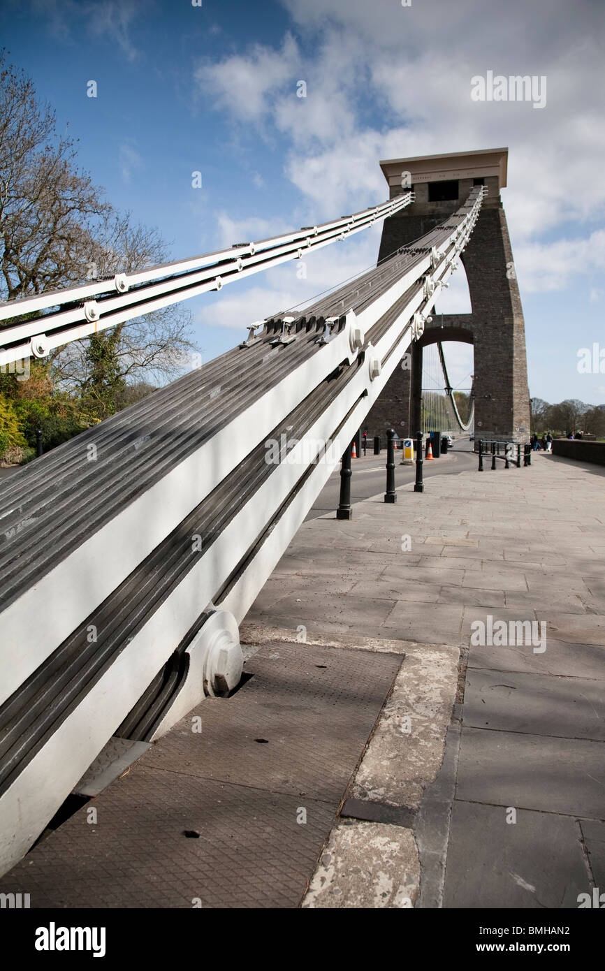 Close-up of the chains used in the design of the Clifton Suspension ...