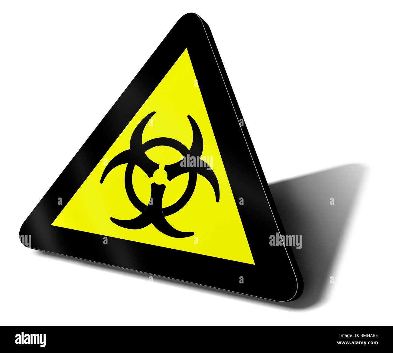 warning sign bio hazard danger illustration Stock Photo - Alamy