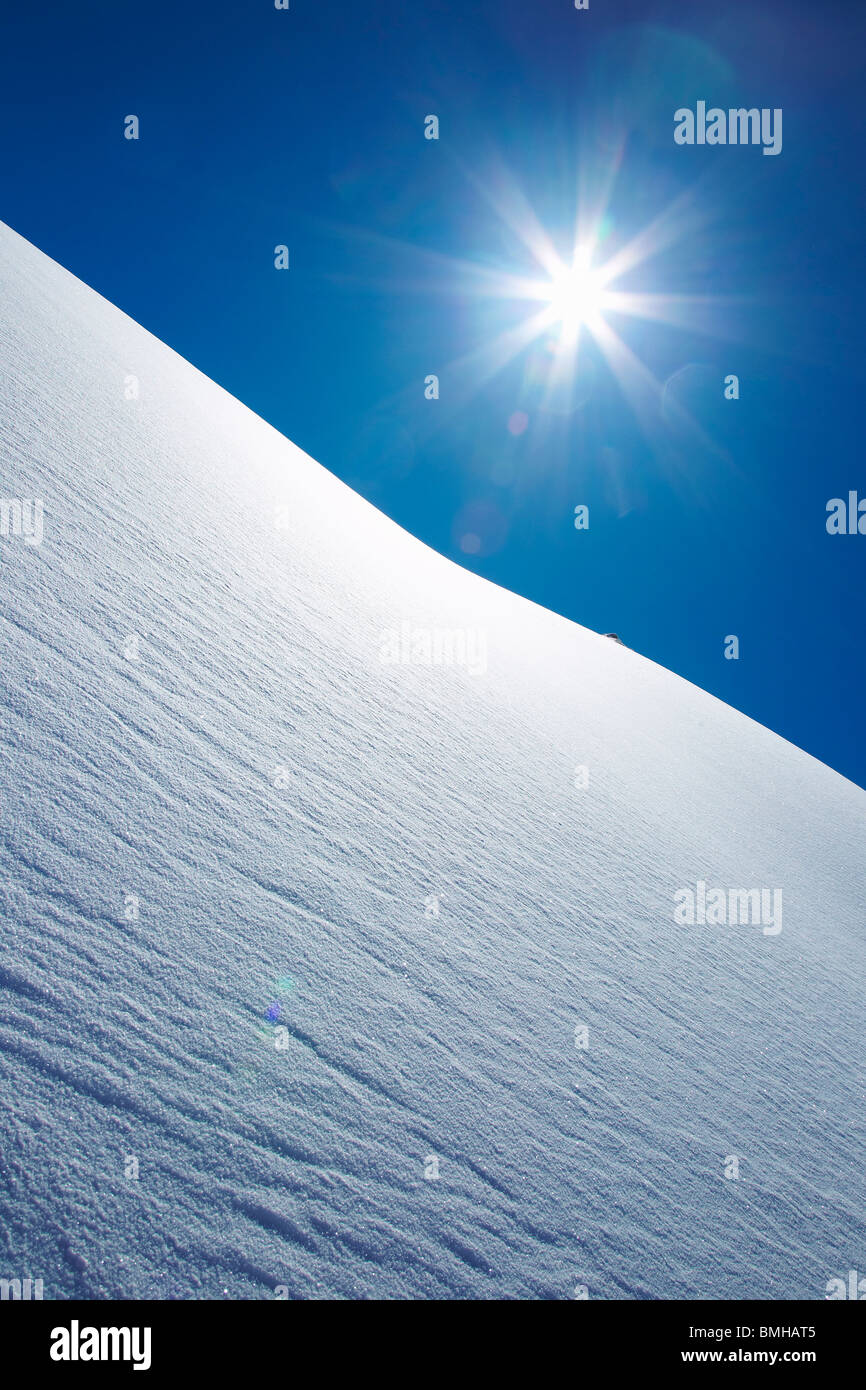 Snow and blue sky Stock Photo - Alamy