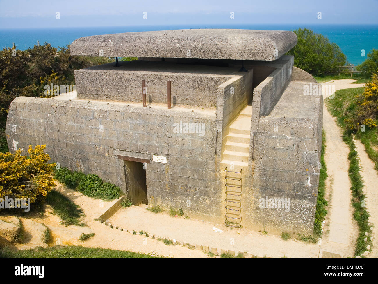 German observation post for the guns overlooking the Normandy beaches ...