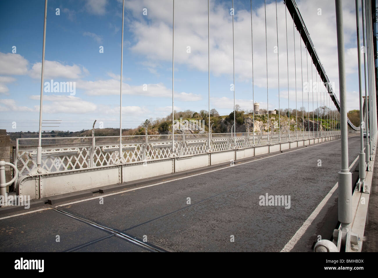 The Clifton Suspension Bridge showing some of the 81 vertical wrought ...