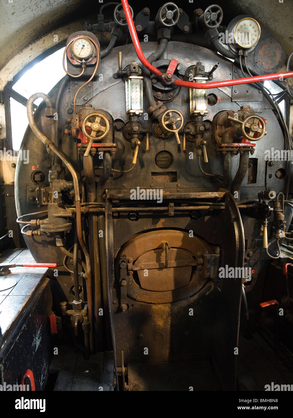 Drivers cab of NER steam heavy goods locomotive class T3 number 901 ...