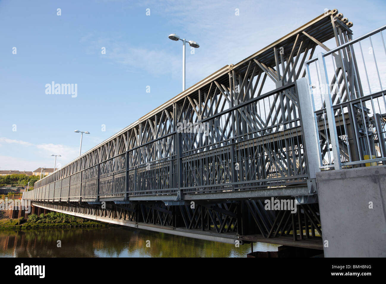 Workington temporary road bridge over the river Derwent. Which replaces ...