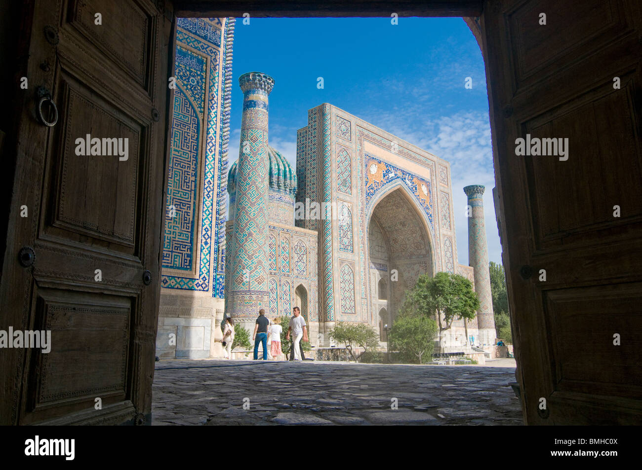 Mosque at the Registan, Samarkand, Uzbekistan Stock Photo - Alamy