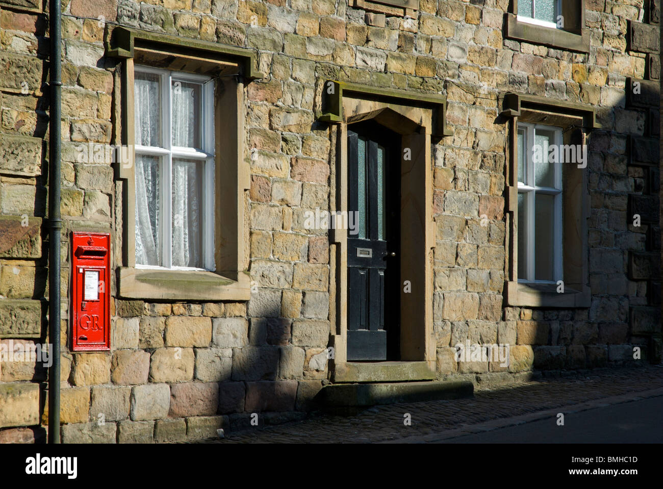 House with post box, Slaidburn, Lancashire, England UK Stock Photo - Alamy