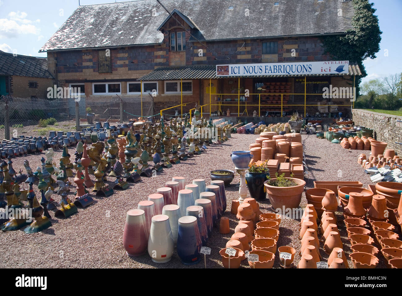 Normandy pottery on display in Bayeux, France Stock Photo - Alamy