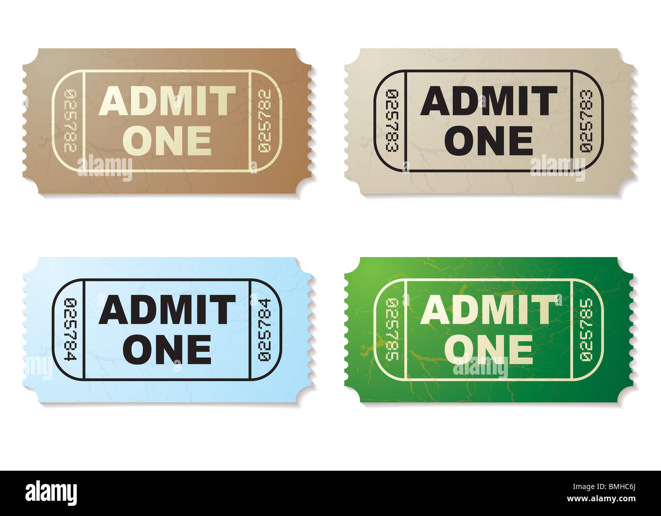 Old fashioned tickets hi-res stock photography and images - Alamy