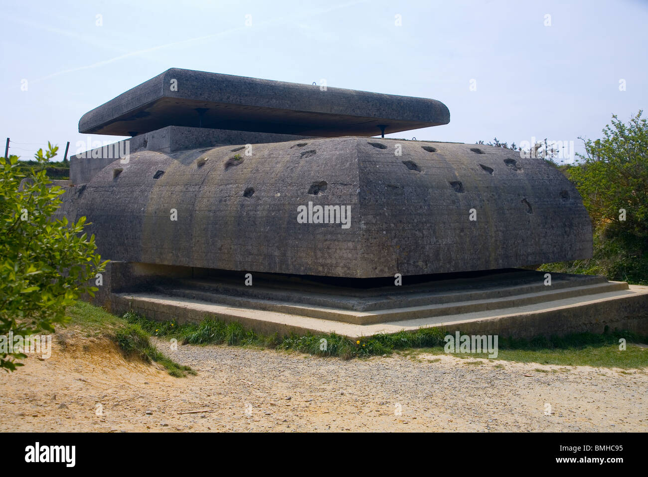 German observation post for the guns overlooking the Normandy beaches ...