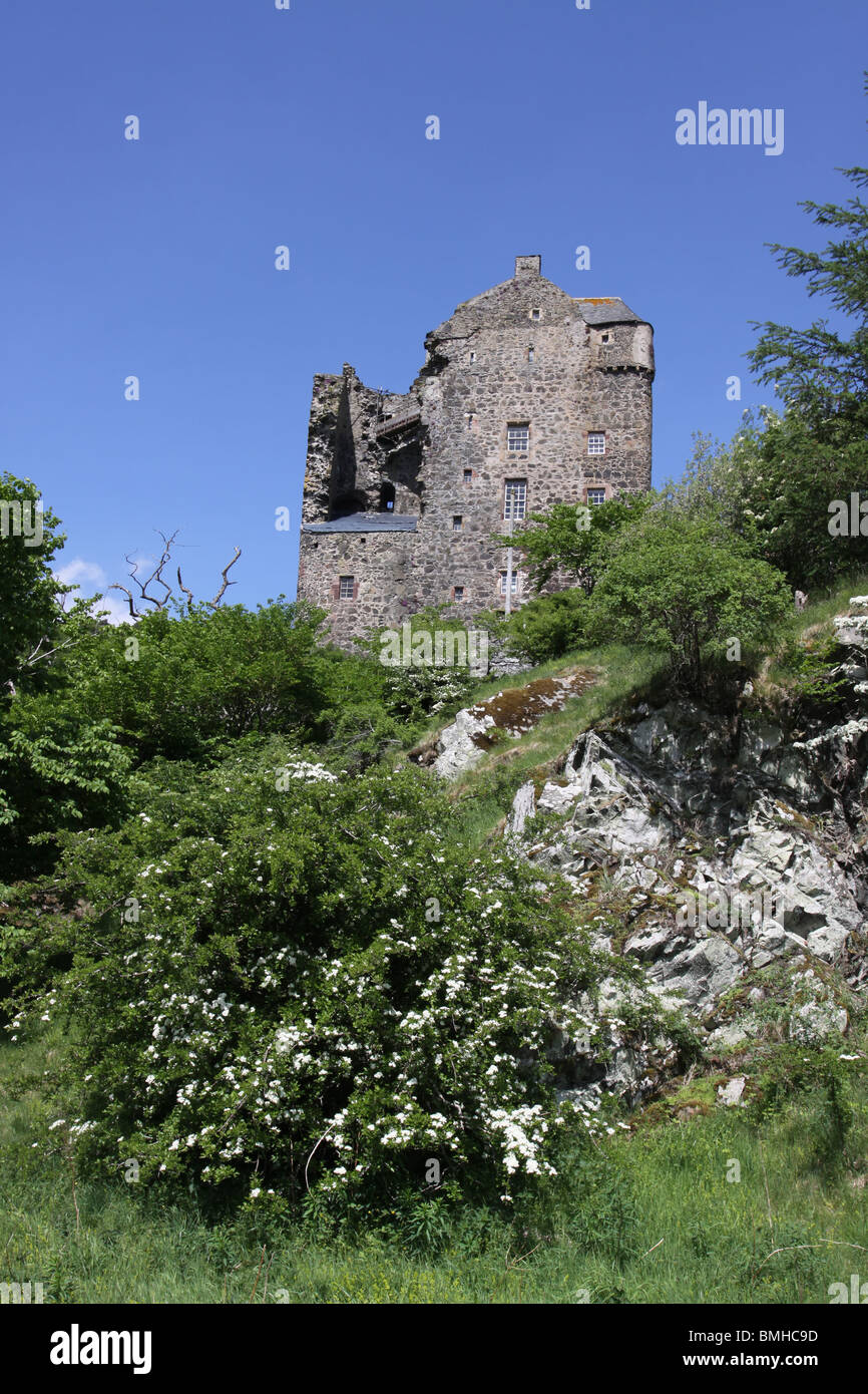 Neidpath castle near Peebles Scotland June 2010 Stock Photo - Alamy