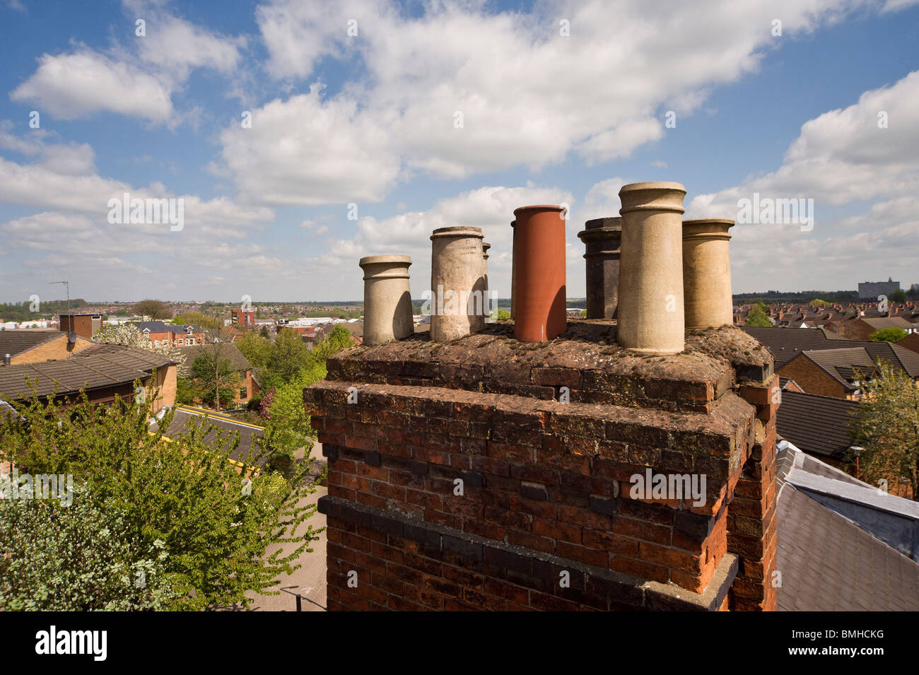 Over chimneys hi-res stock photography and images - Alamy