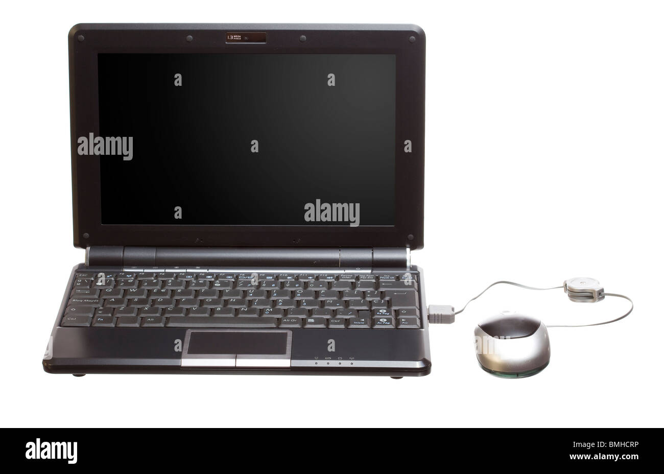 image of a new small netbook isolated over a white background Stock ...