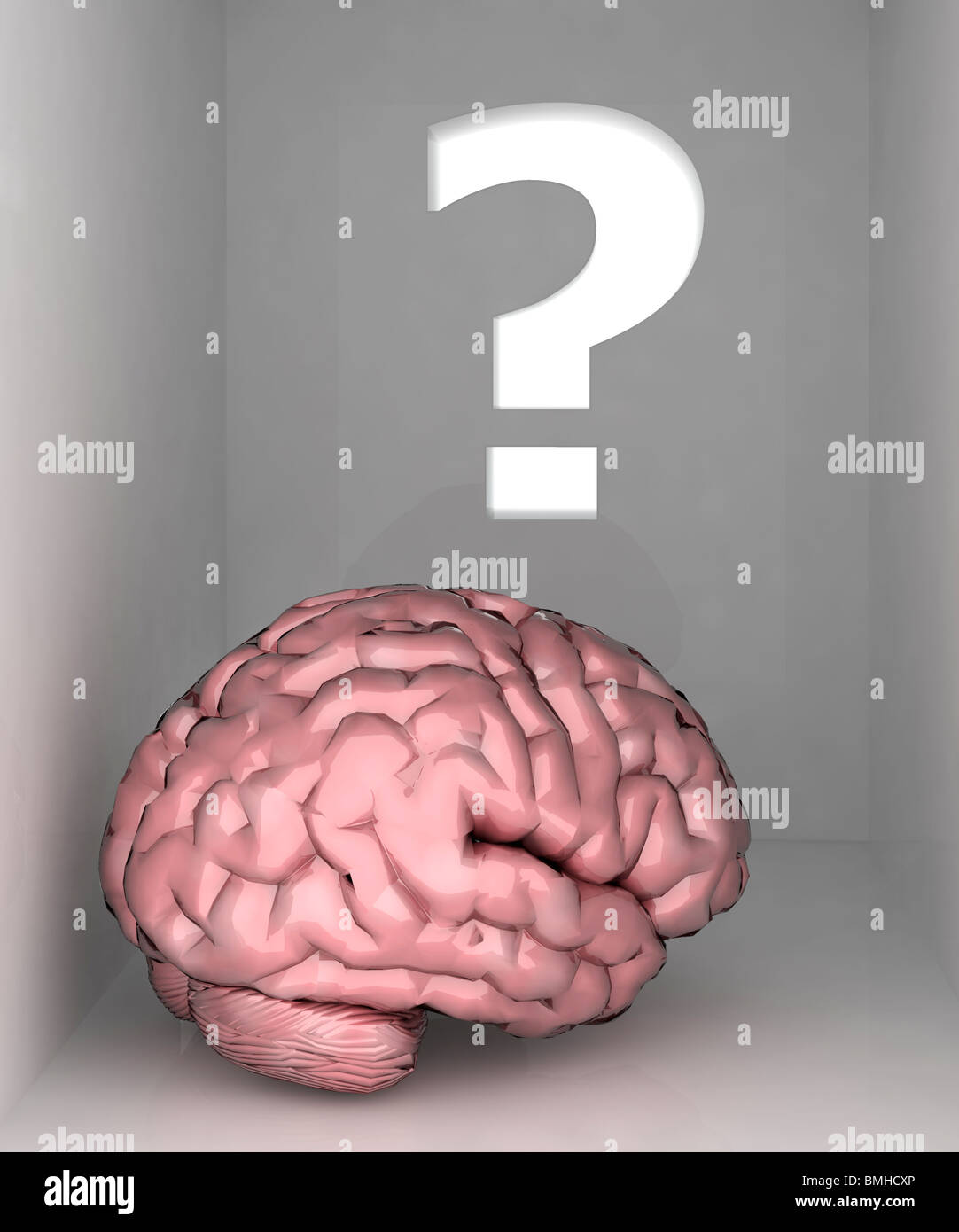 brain into room illustration Stock Photo - Alamy