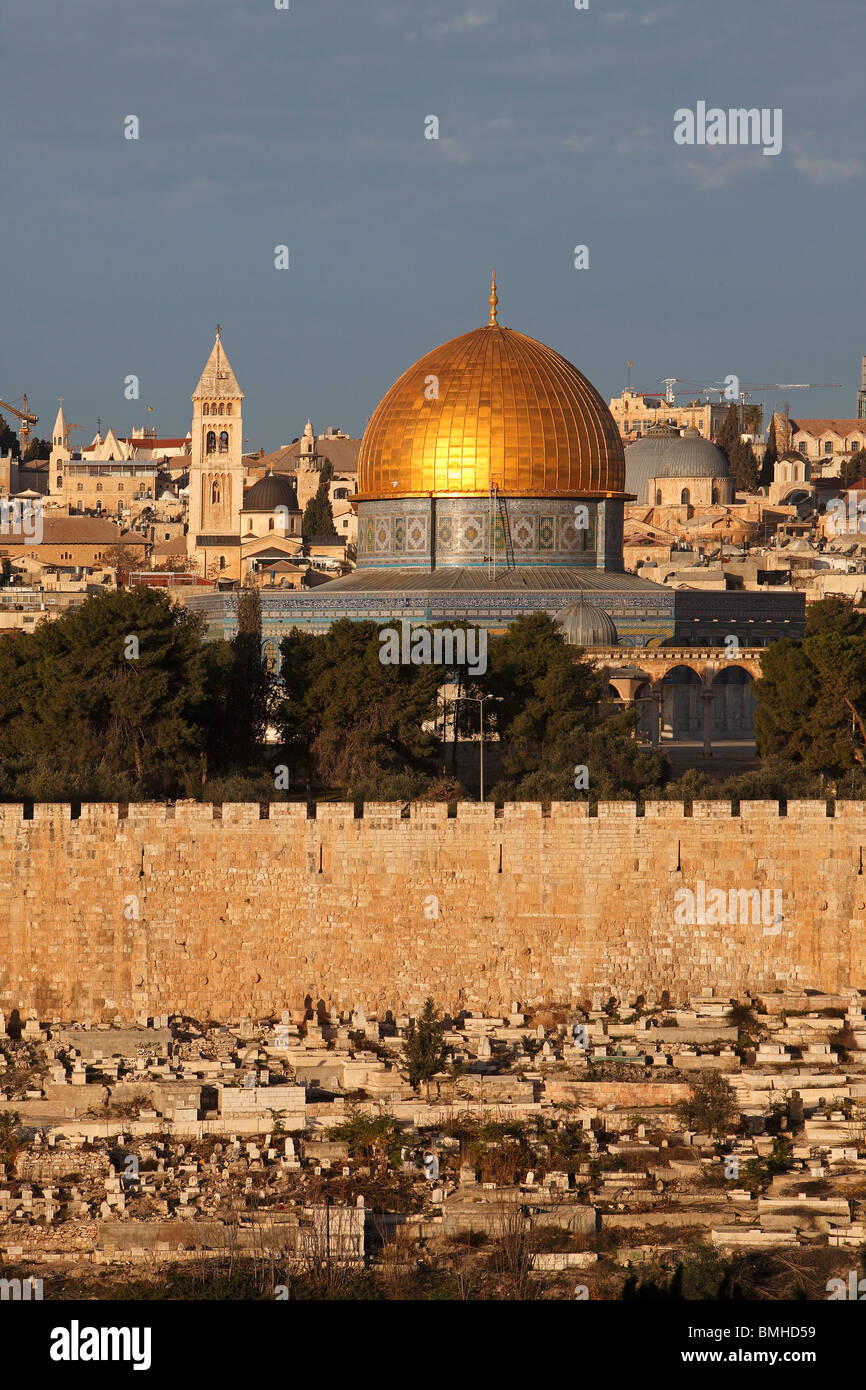 Israel,Jerusalem,Eastern Wall of the Temple Mount,Dome of the Rock,Old ...