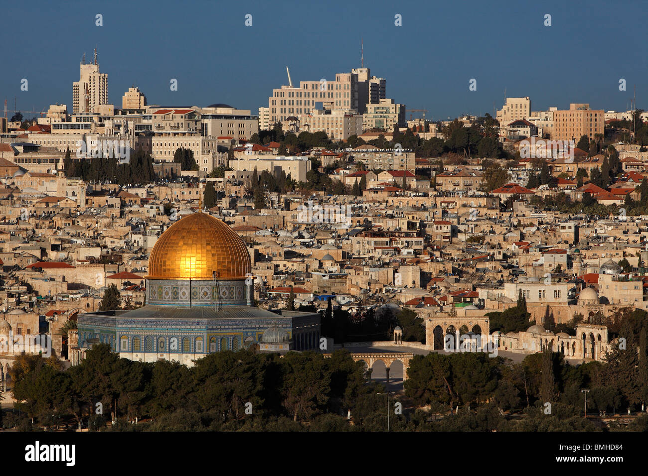 Israel,Jerusalem,Eastern Wall of the Temple Mount,Dome of the Rock,Old ...
