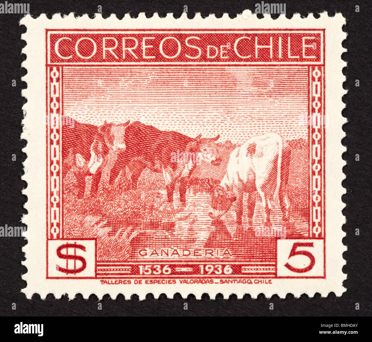 Postage stamp chile hi-res stock photography and images - Alamy