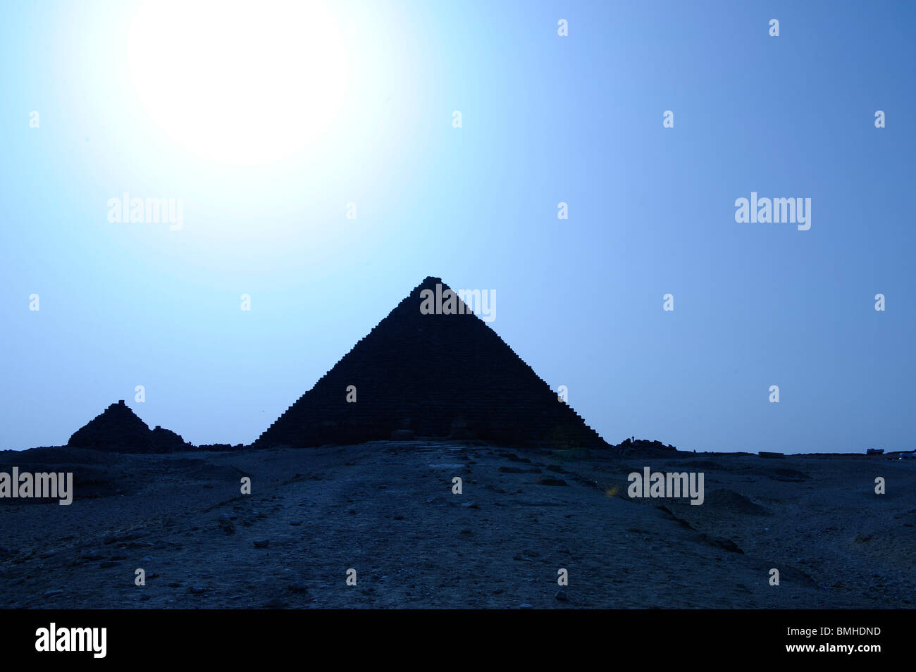 sunrise at the Pyramids of giza, Giza Necropolis bordering what is now ...