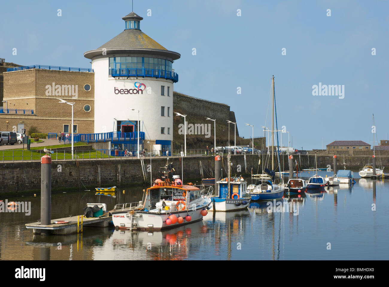 The Beacon and harbour at Whitehaven, West Cumbria, England UK Stock ...