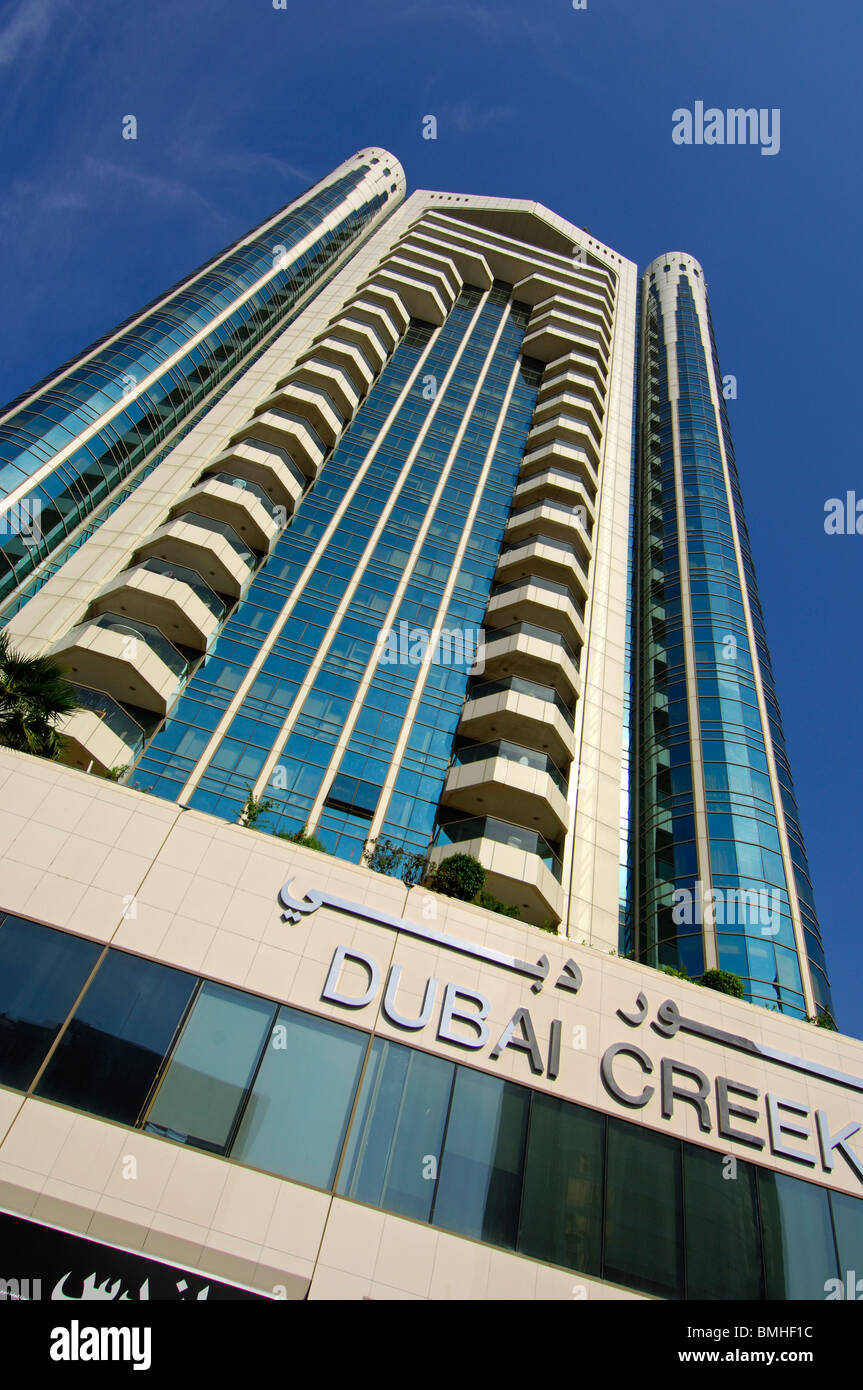 Skyscraper Dubai Creek Tower in the Deira district, Dubai, United Arab ...