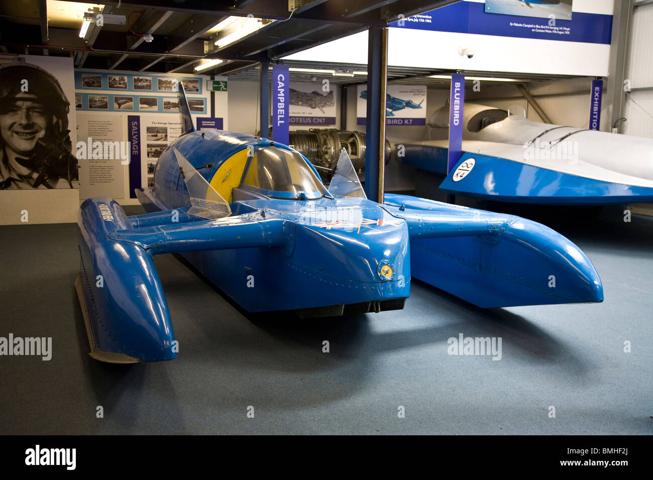 Bluebird exhibition at Lakeland Motor Museum, Cumbria Stock Photo - Alamy