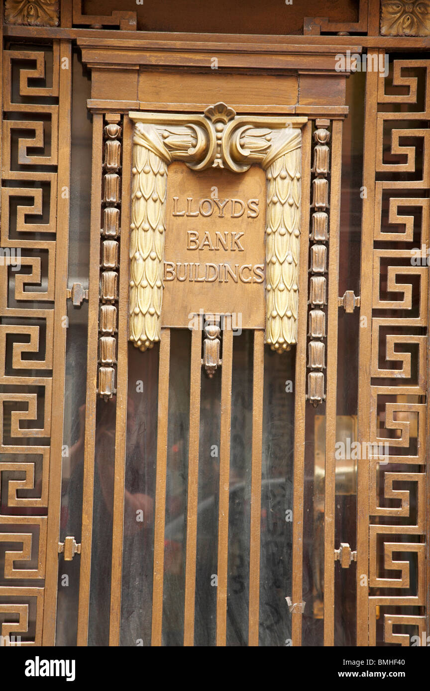 Logo sign detail building architecture listed close up england vertical ...