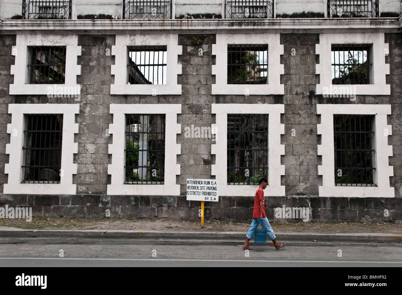 Philippines, Manila, Ruins in Intramuros the oldest district of the ...