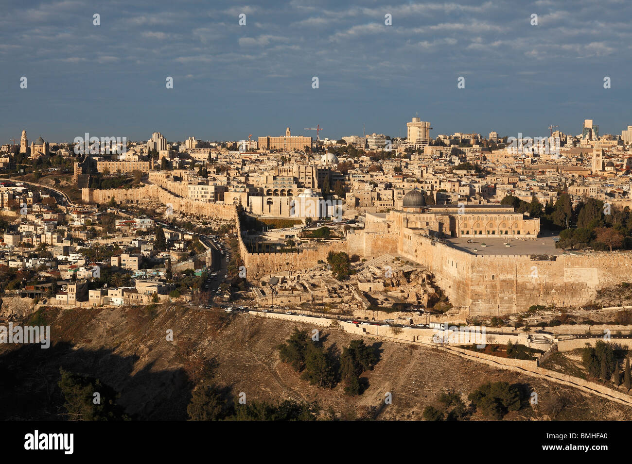 Israel,Jerusalem,Eastern Wall of the Temple Mount,Old city,El Aksa ...