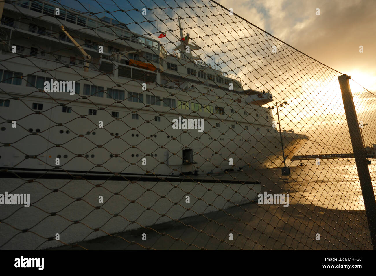 Transatlantic ship "Black Watch" in Portas do Mar (Gateways of the Sea ...