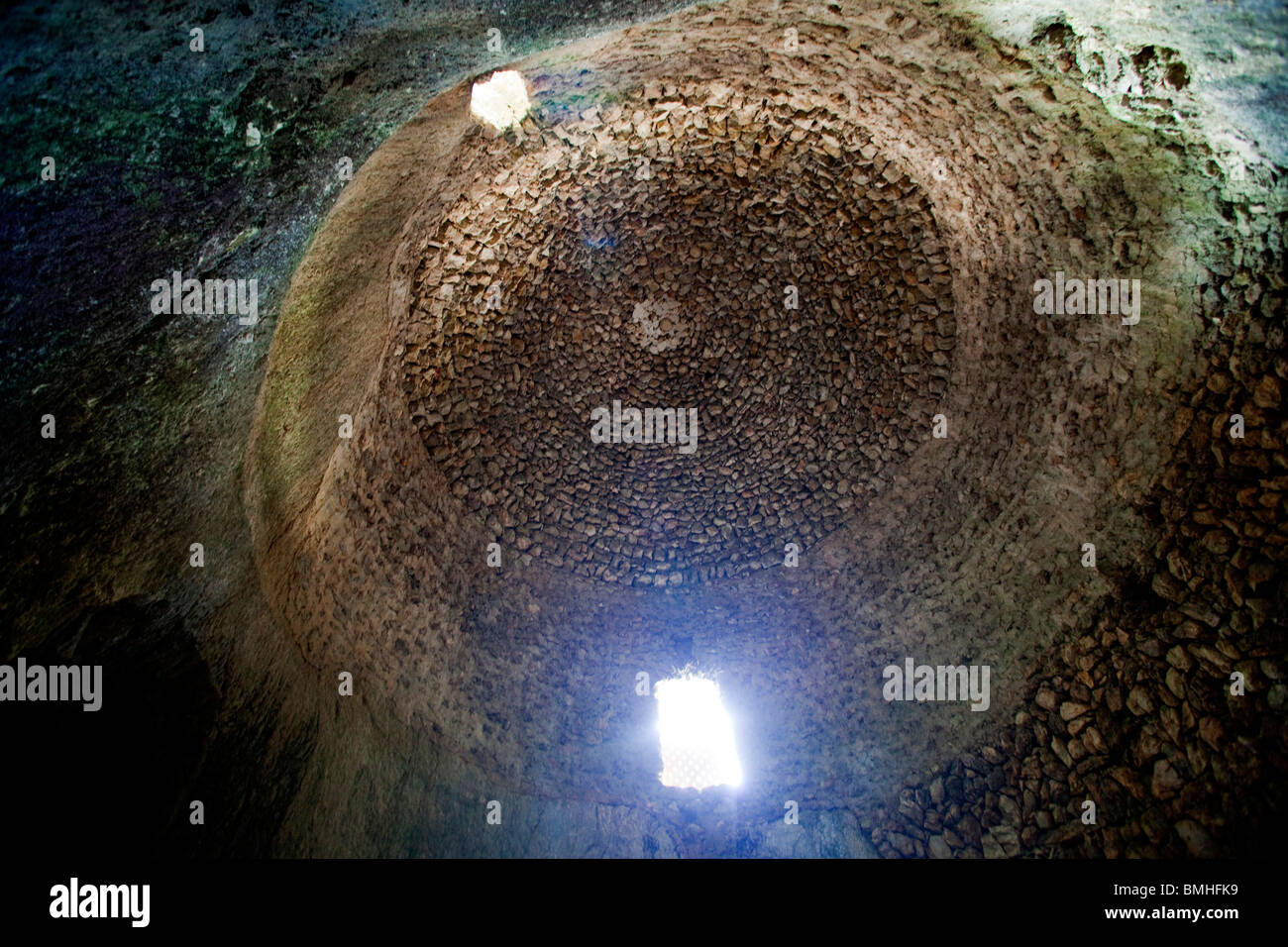 interior Ice well, Moorish Ice house: la nevera de Baix, near ruins of ...