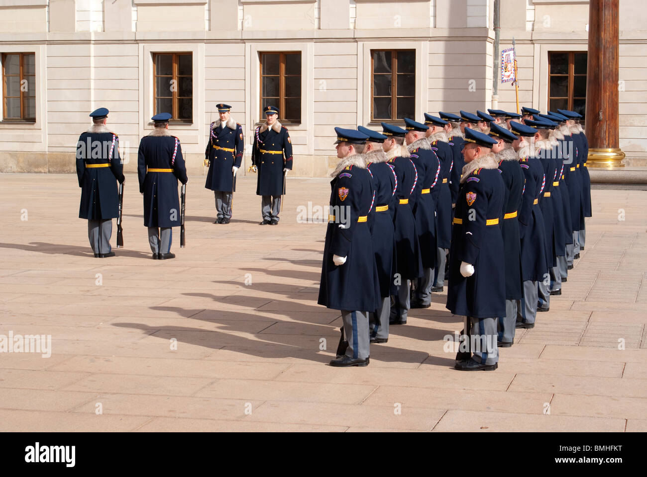 Prague castle soldiers hi-res stock photography and images - Alamy
