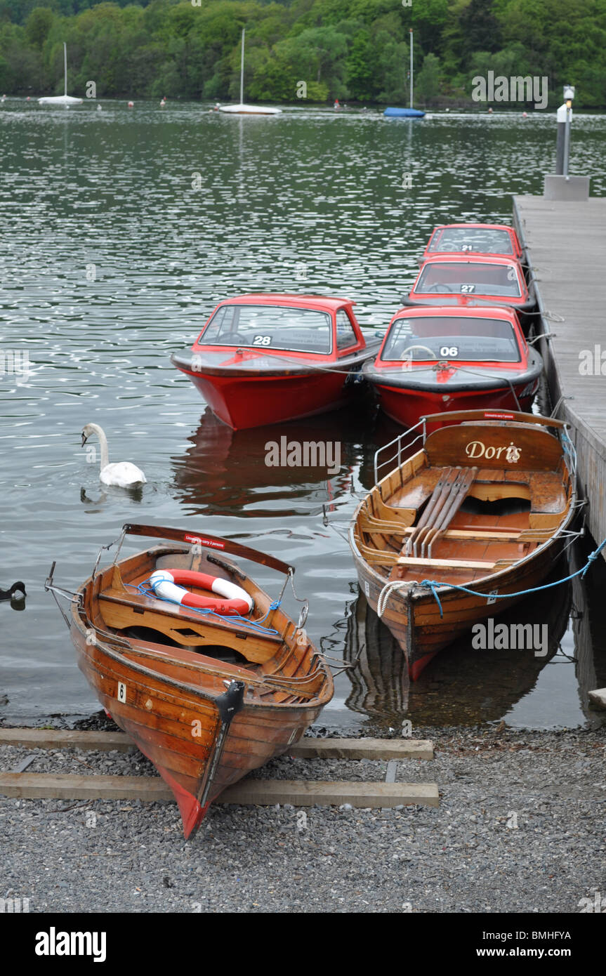 Rowing boats Windermere Lake district Stock Photo - Alamy