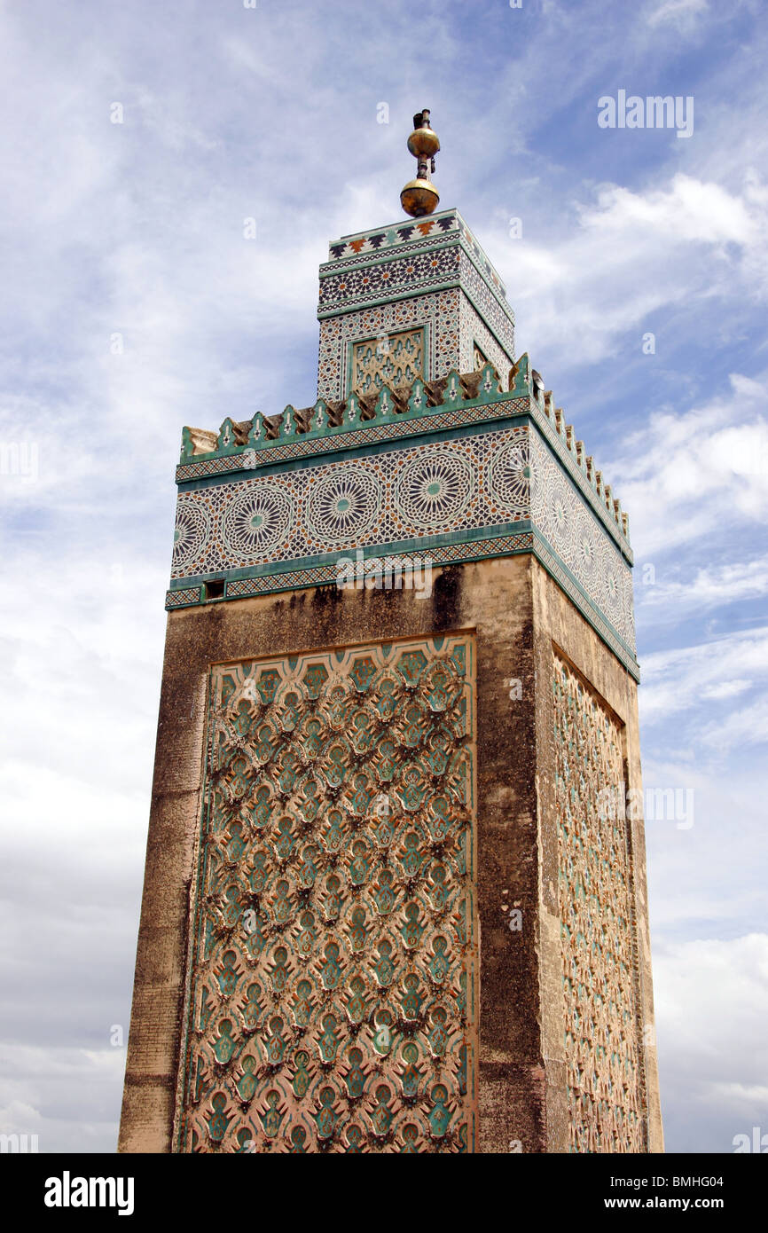 The Bou Inania minaret, Fes, Fez, Morocco Stock Photo - Alamy