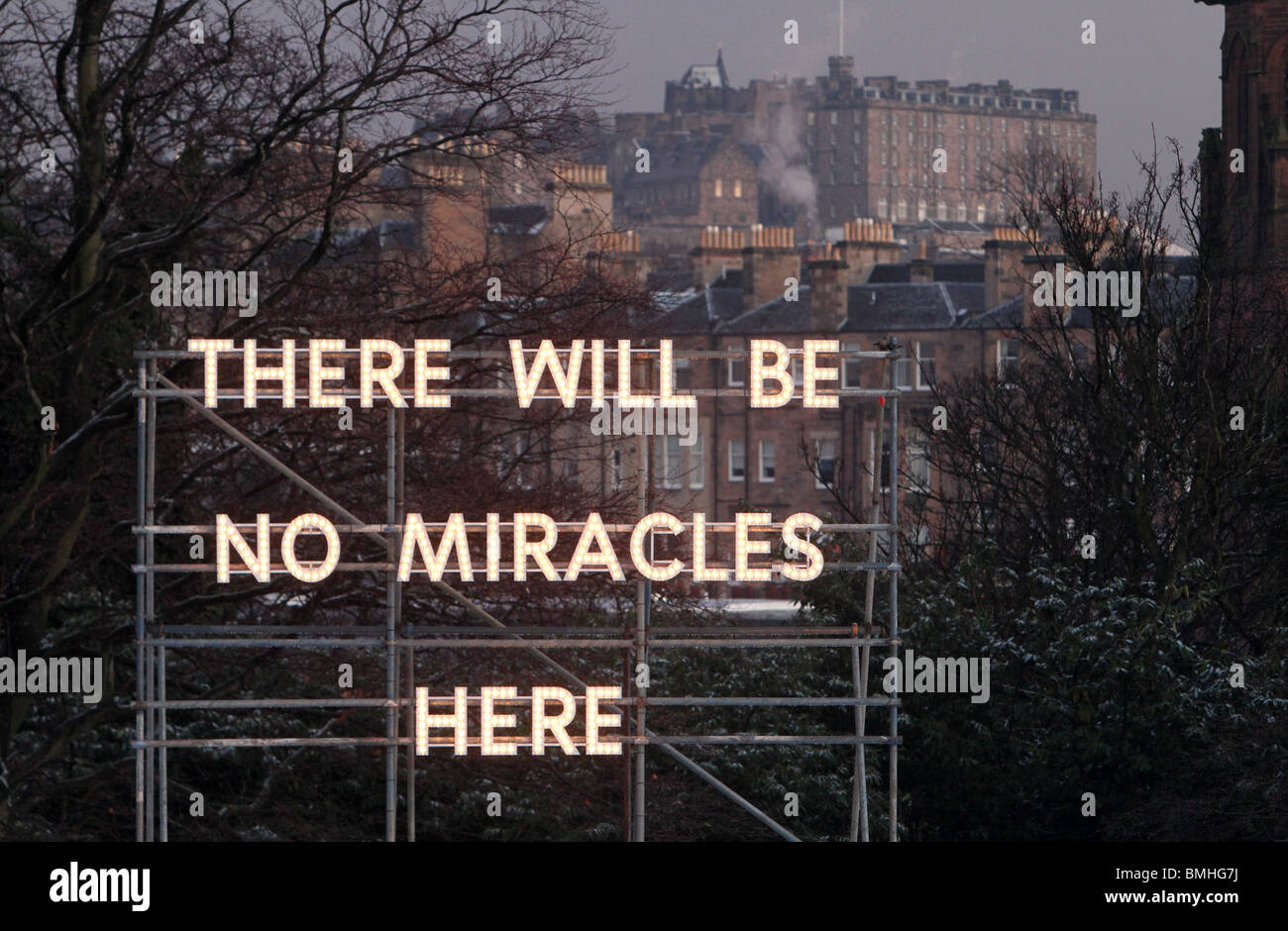 There Will Be No Miracles Here Stock Photo - Alamy