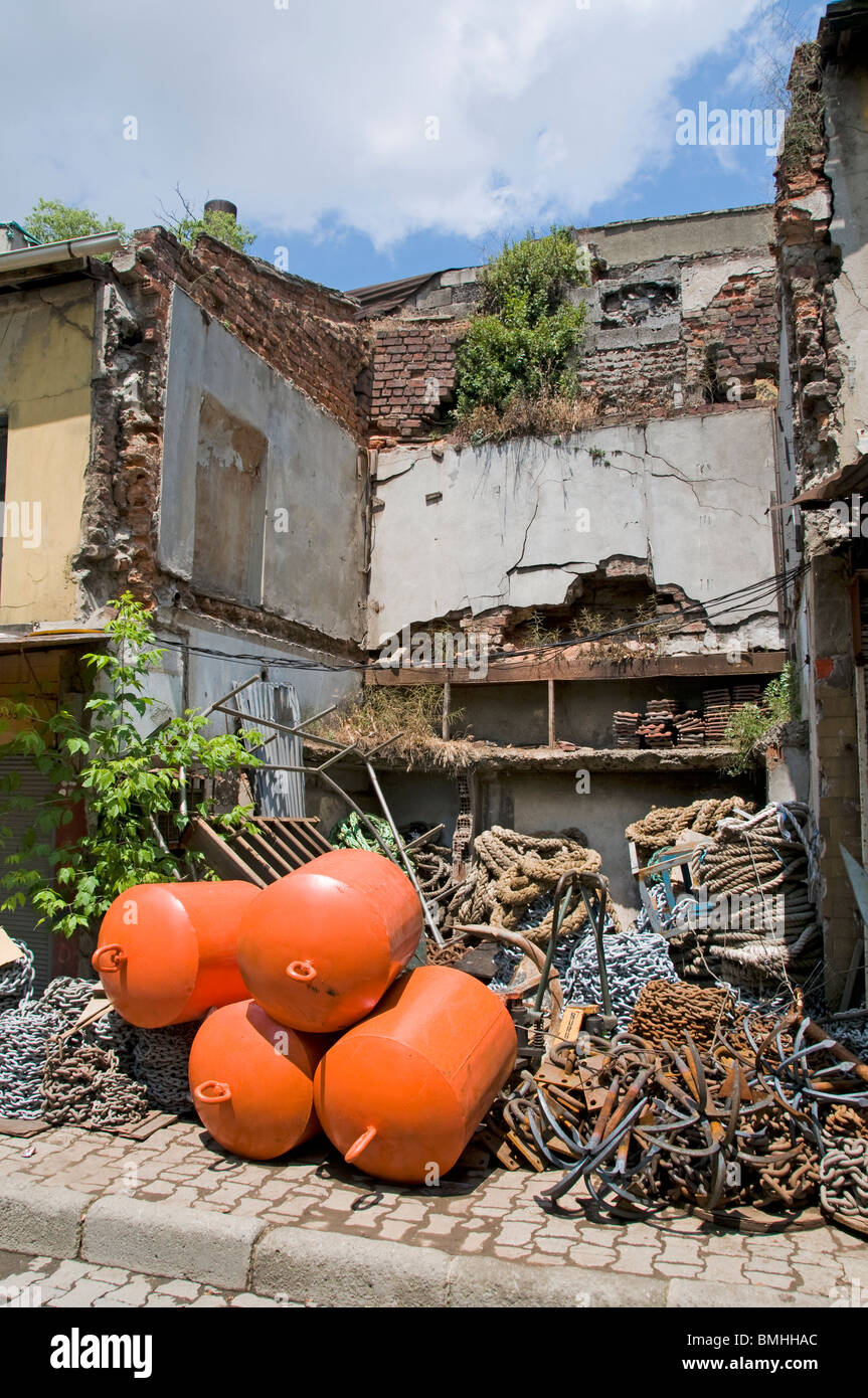 Istanbul Turkey Fishing Shop store port fish Galata Bridge Stock Photo ...