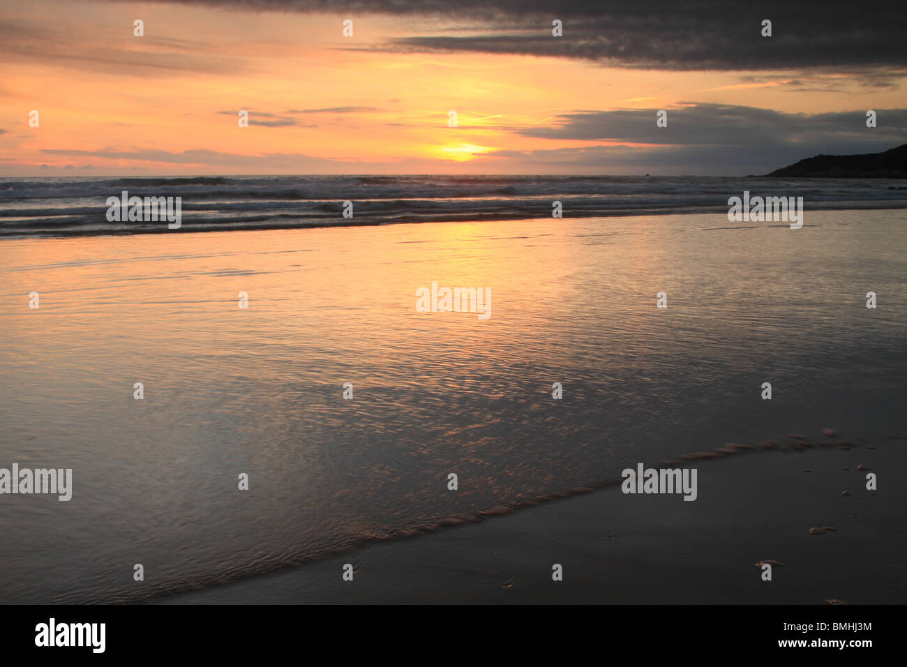 Woolacombe sunset hi-res stock photography and images - Alamy