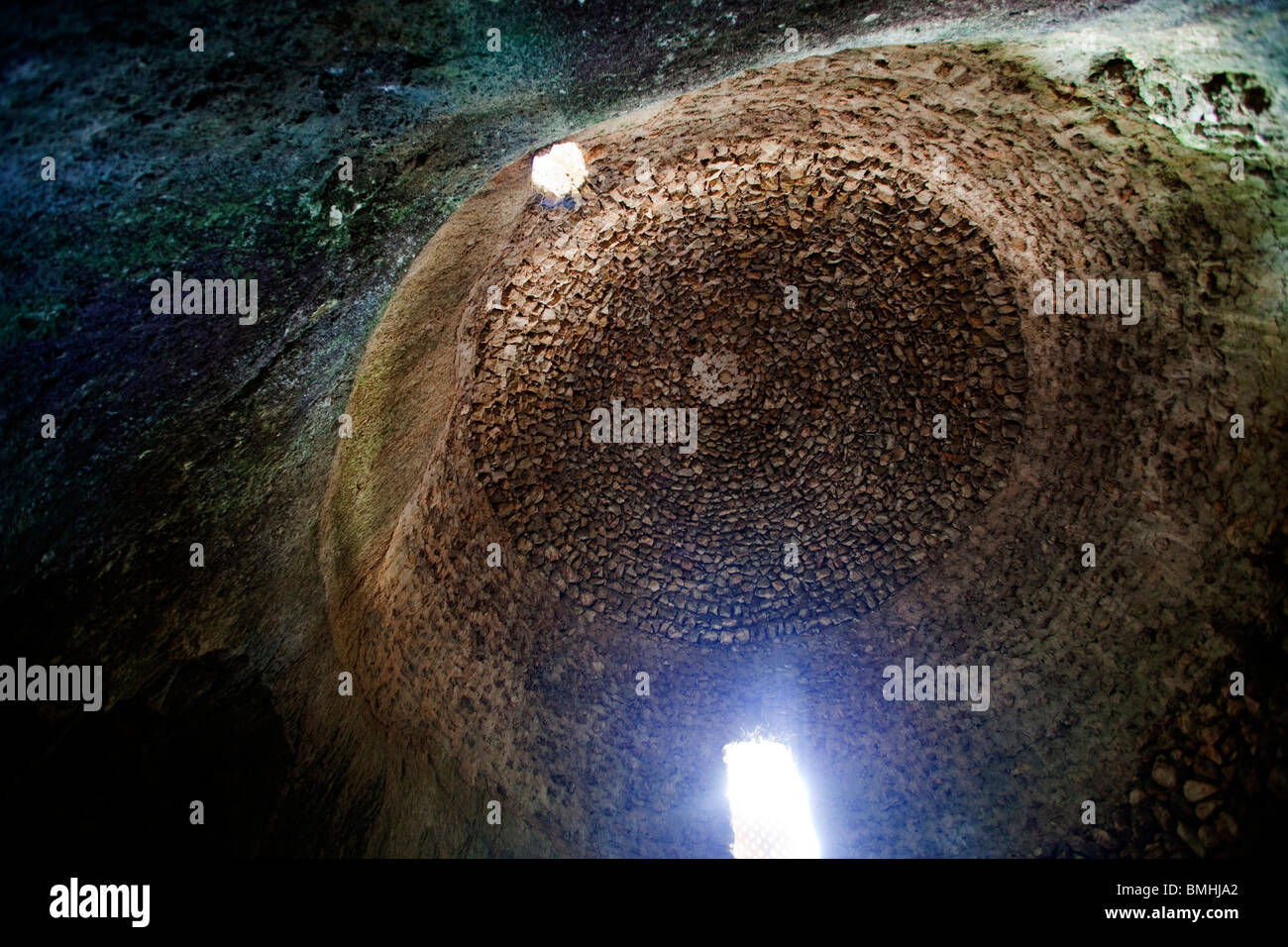interior Ice well, Moorish Ice house: la nevera de Baix, near ruins of ...