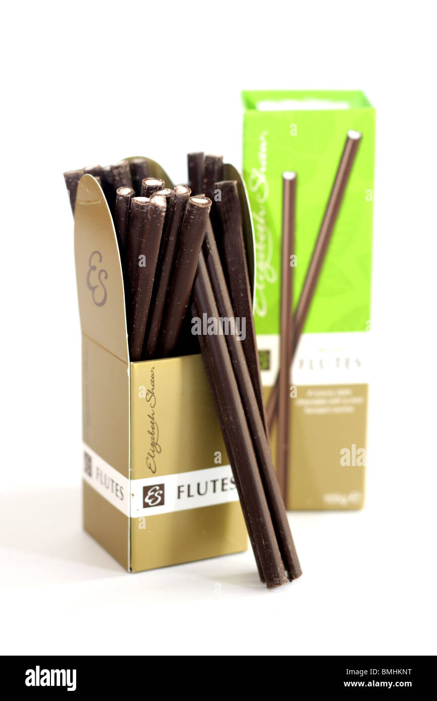 Mint Chocolate Flutes Stock Photo - Alamy