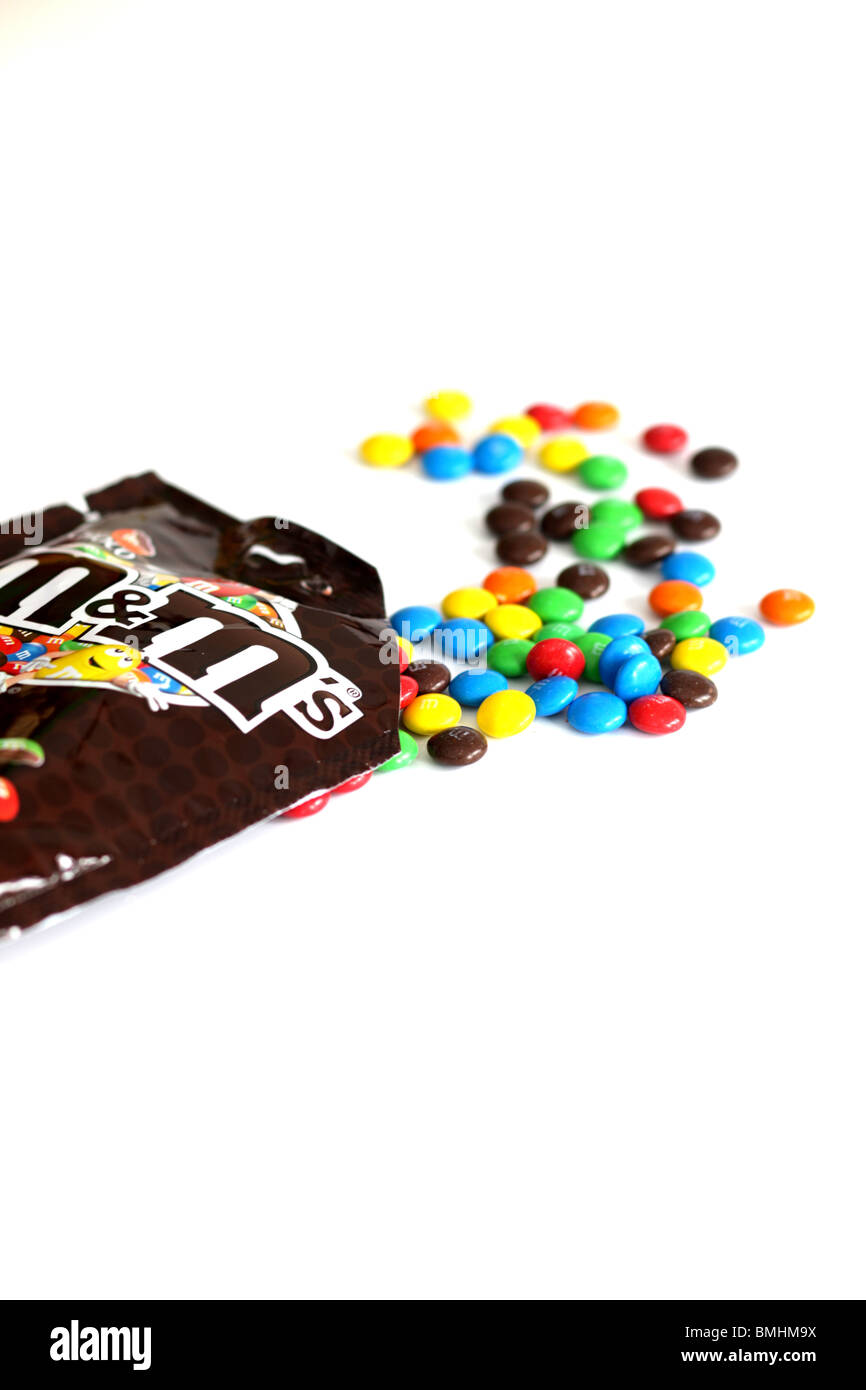 Chocolate M&M Sweets Stock Photo - Alamy