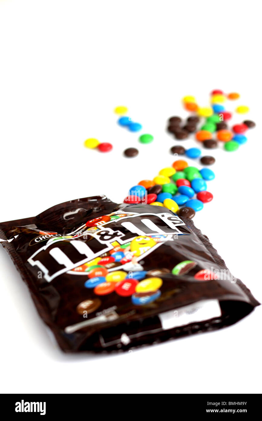 Chocolate M&M Sweets Stock Photo - Alamy