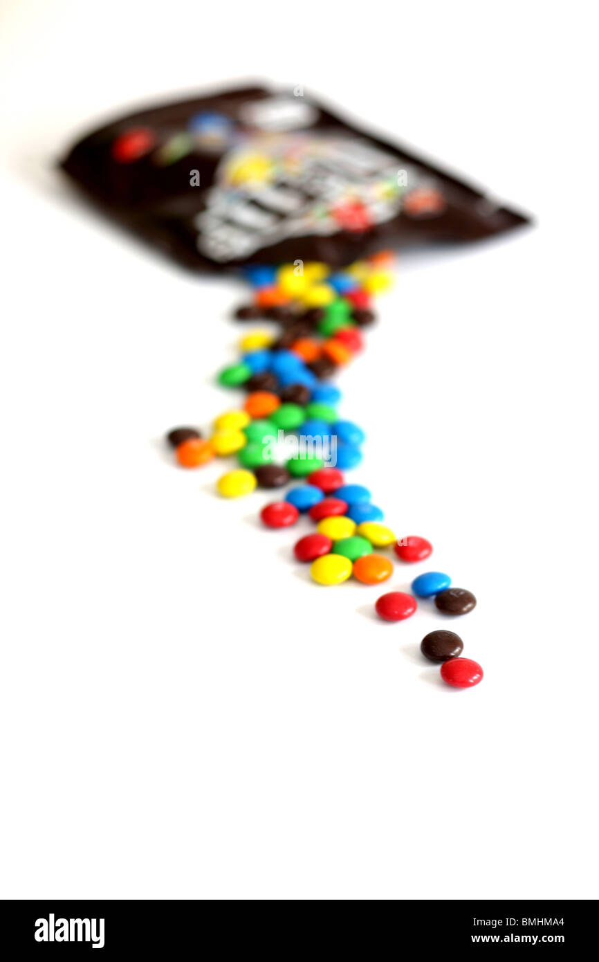 Chocolate M&M Sweets Stock Photo - Alamy