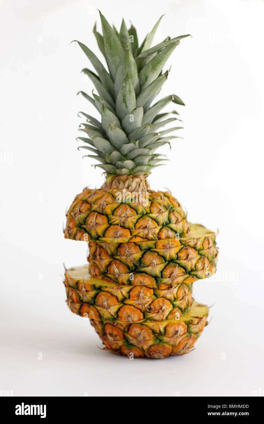 Fresh pineapple fruit sliced Cut Out Stock Images & Pictures - Alamy