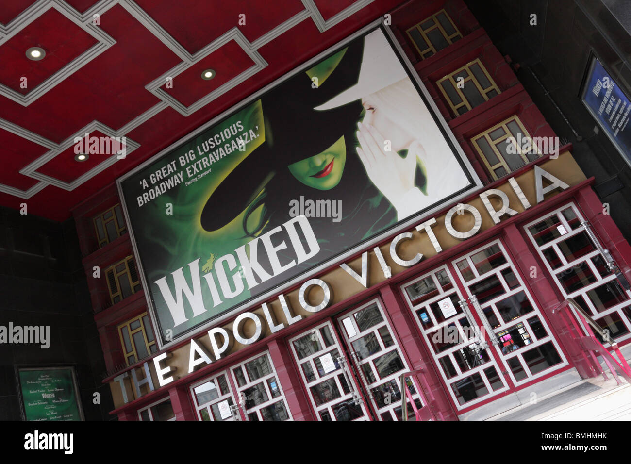 The main entrance to The Apollo Victoria, situated at the northern end ...