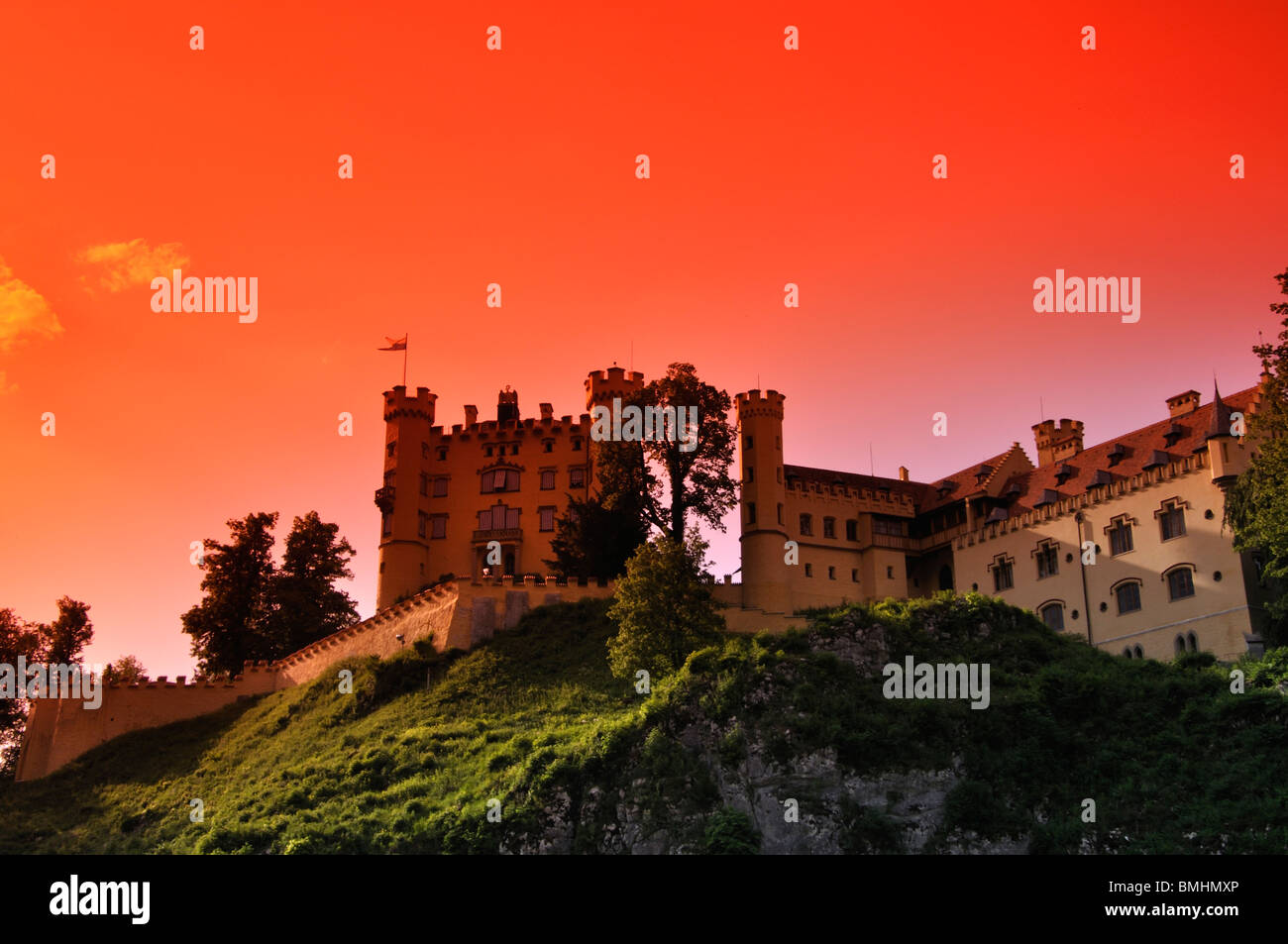 Bavaria castle sunset hi-res stock photography and images - Alamy