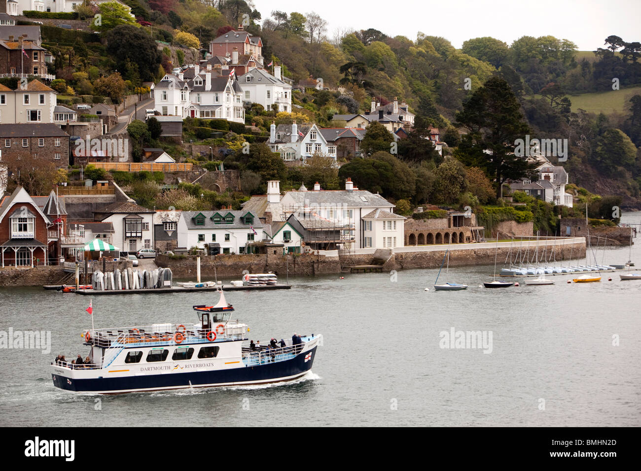 UK, England, Devon, Kingswear, Dartmouth Riverboats River Dart foot ...